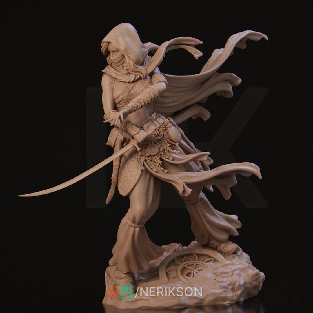 Warrior of the Sands | Nerikson | Display Model | 140 Mm Scale | 75 Mm ...