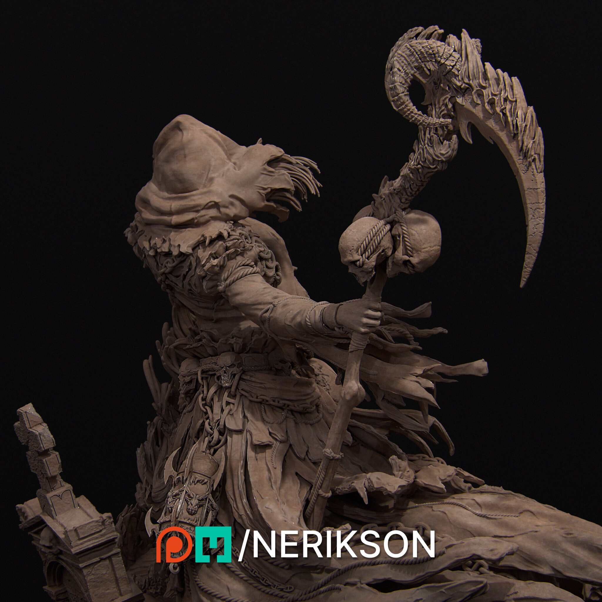 The Grim Reaper | Nerikson | Display Model | 130 Mm Scale | 12k - Etsy