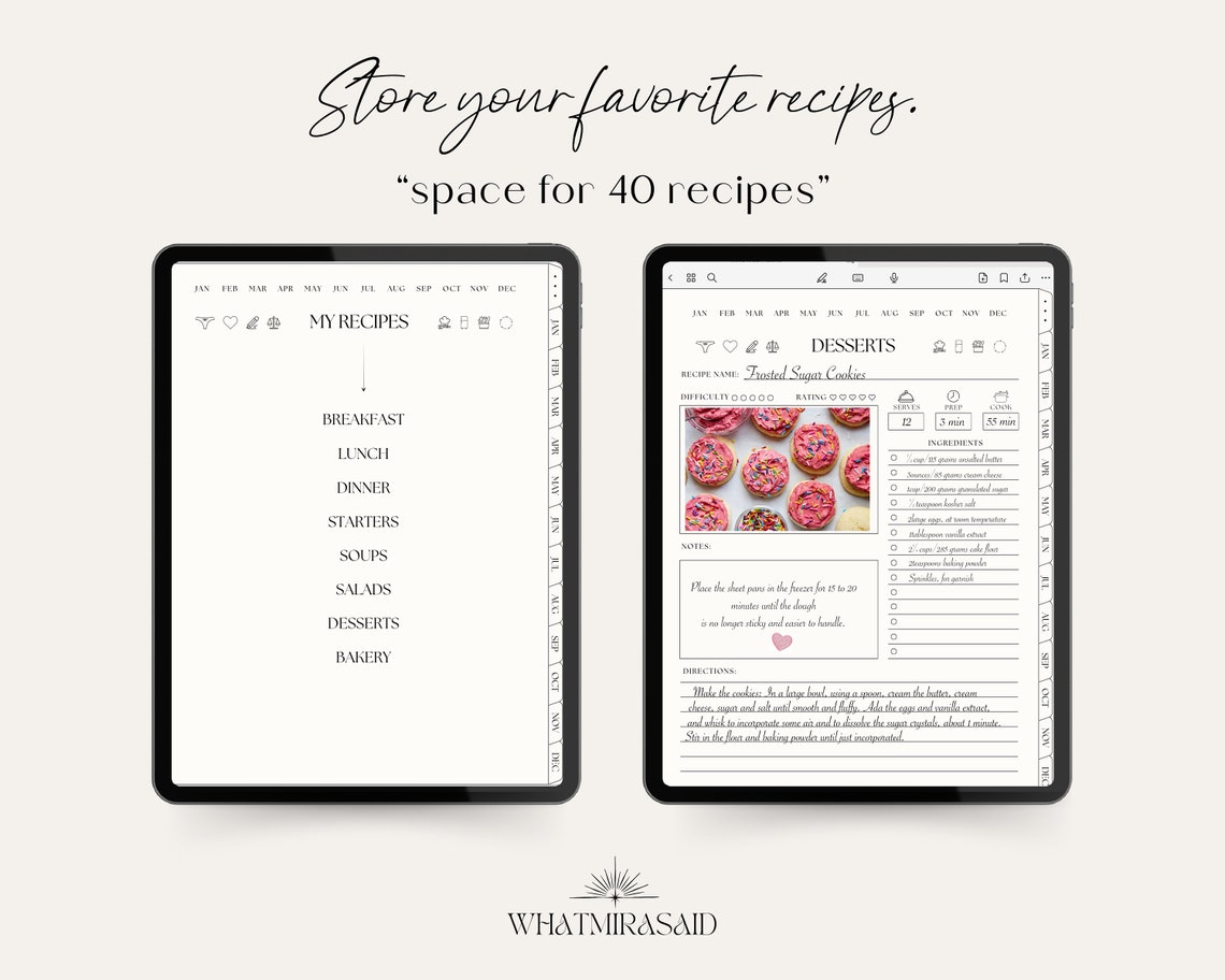 Digital Meal Planner | Weekly Meal Plan, Goodnotes, iPad Planner ...