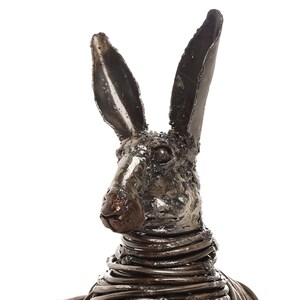 Lying Rabbit - Metal Sculpture - Etsy