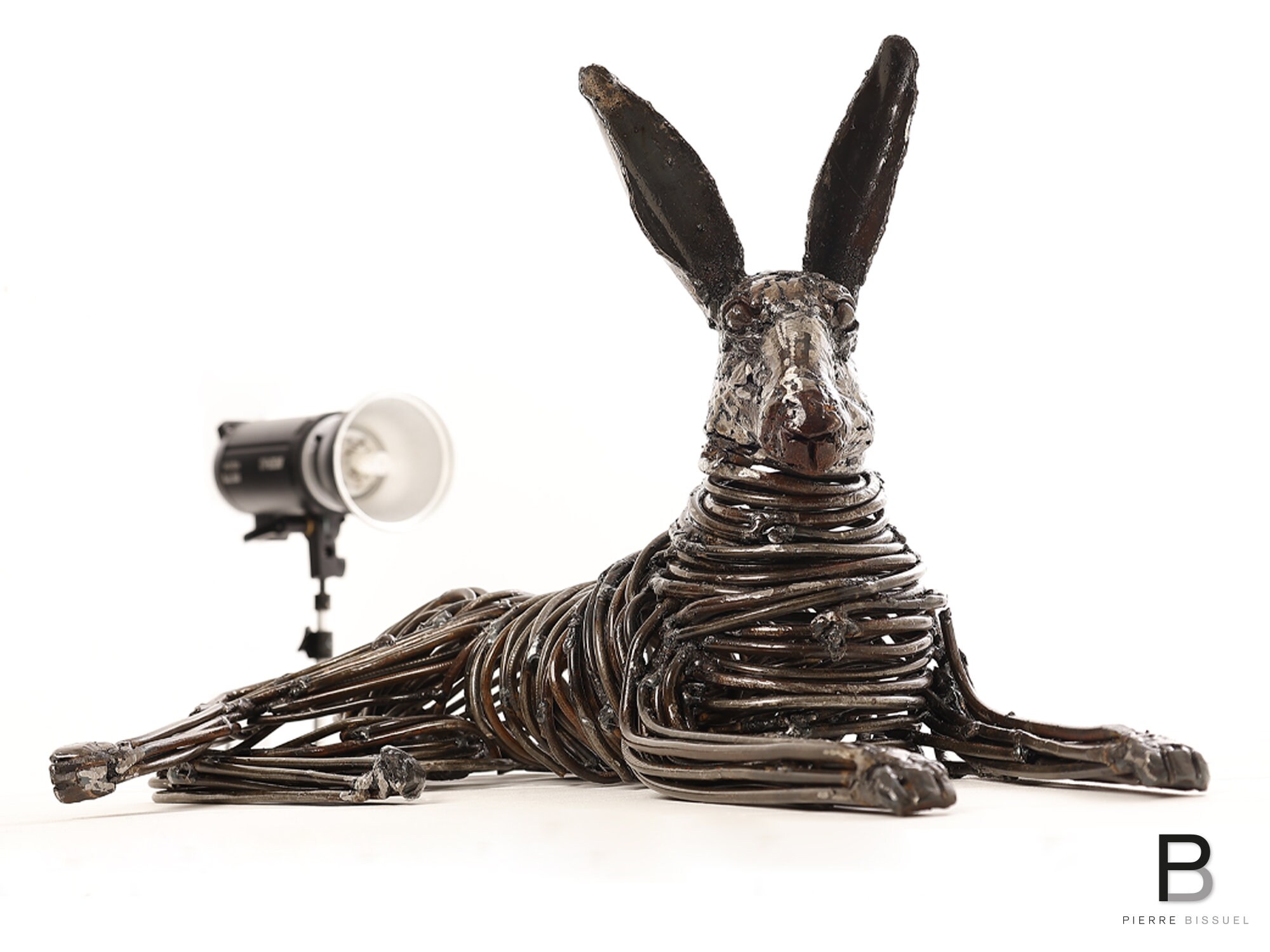 Lying Rabbit - Metal Sculpture - Etsy