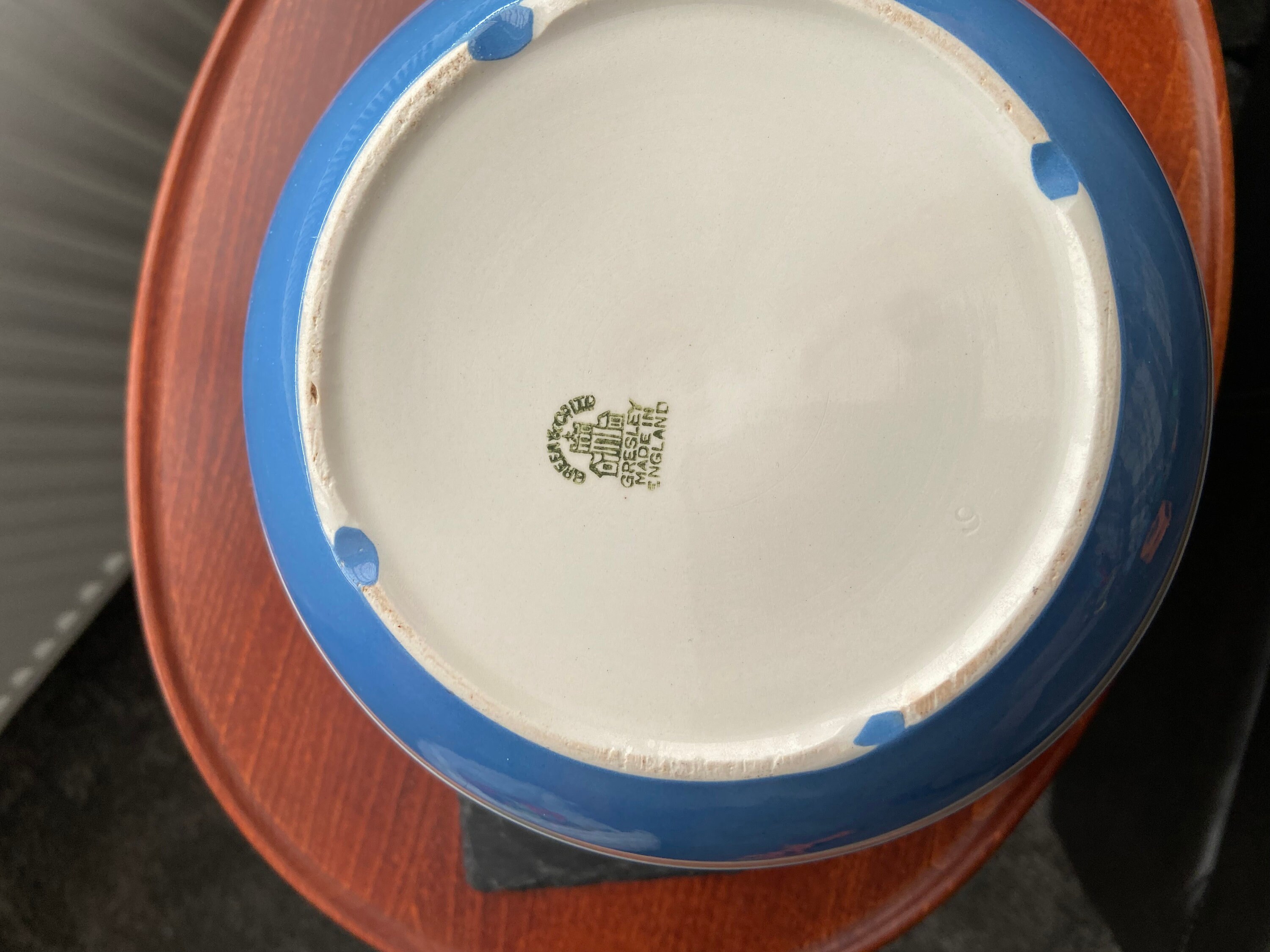 A Very Large, Rare TG Green Cornishware Bowl From the 1930s gresley ...