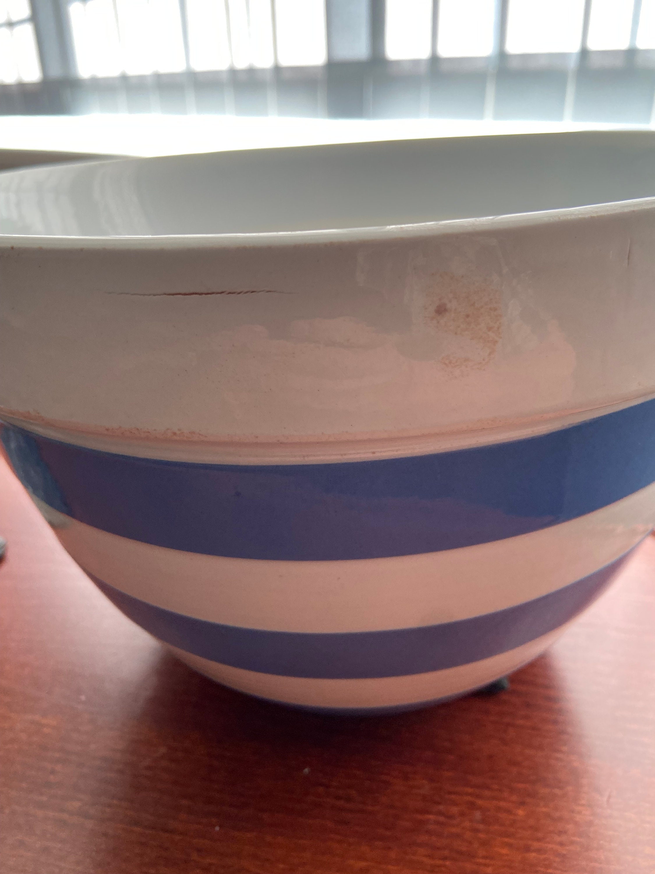 A Very Large, Rare TG Green Cornishware Bowl From the 1930s gresley ...