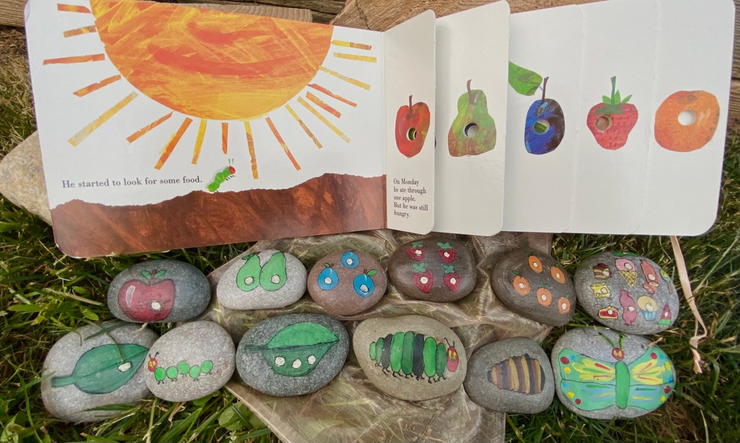 Story Stones the Very Hungry Caterpillar - Etsy