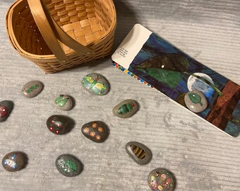 The Hungry Caterpillar Story Painted Stones - Etsy
