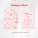 Trendy Birthday Invitation, Front & Back, Editable Template, Digital ...