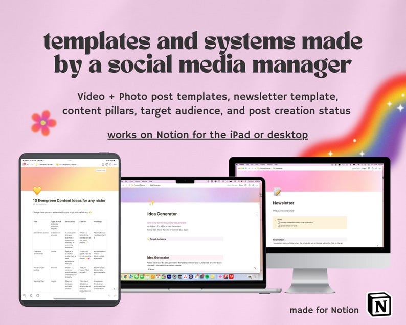 Content Creation Studio; notion Template for Content Creators ...