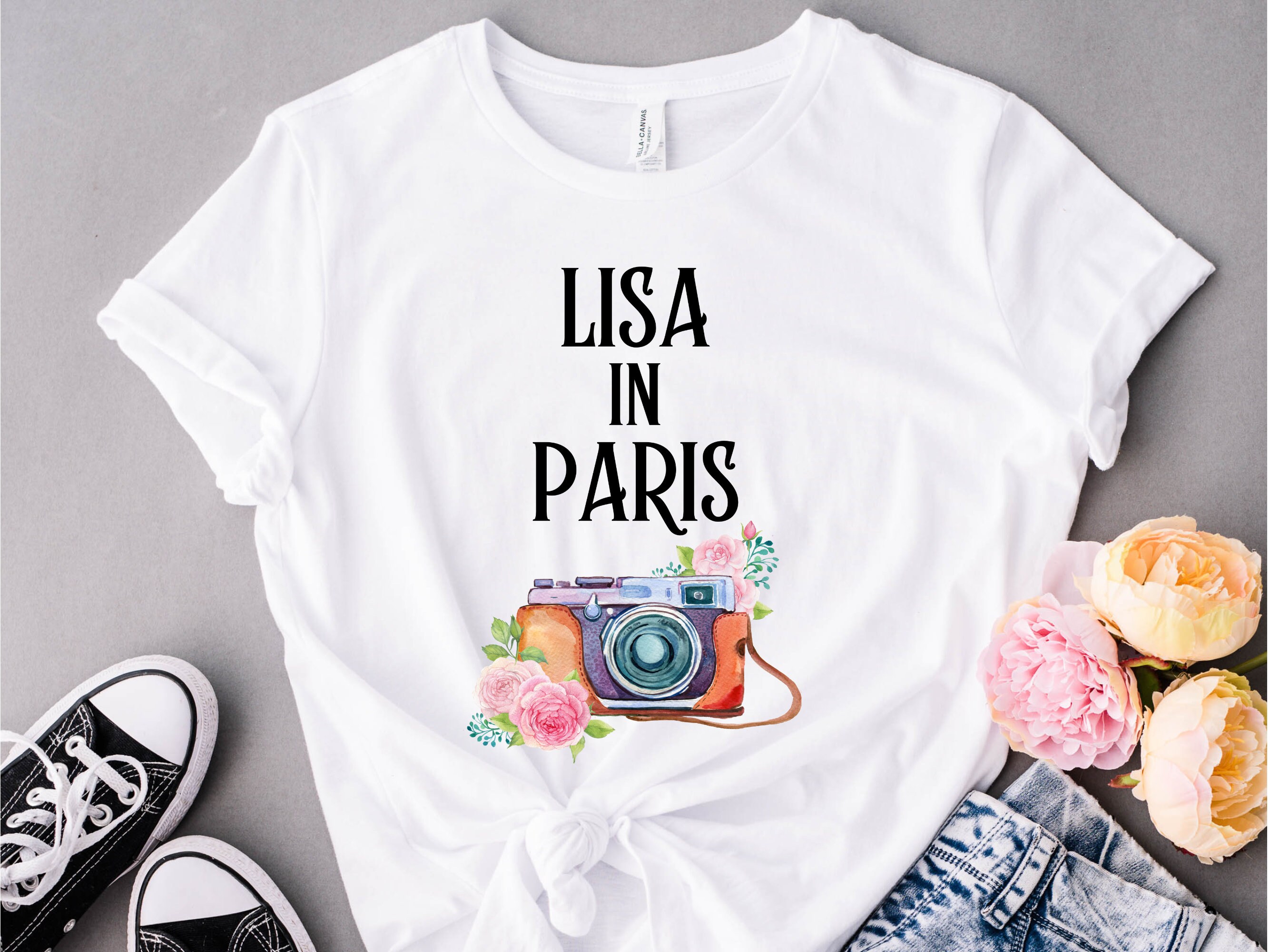 Personalised Emily in Paris T-shirt, Custom Emily in Paris Shirt ...