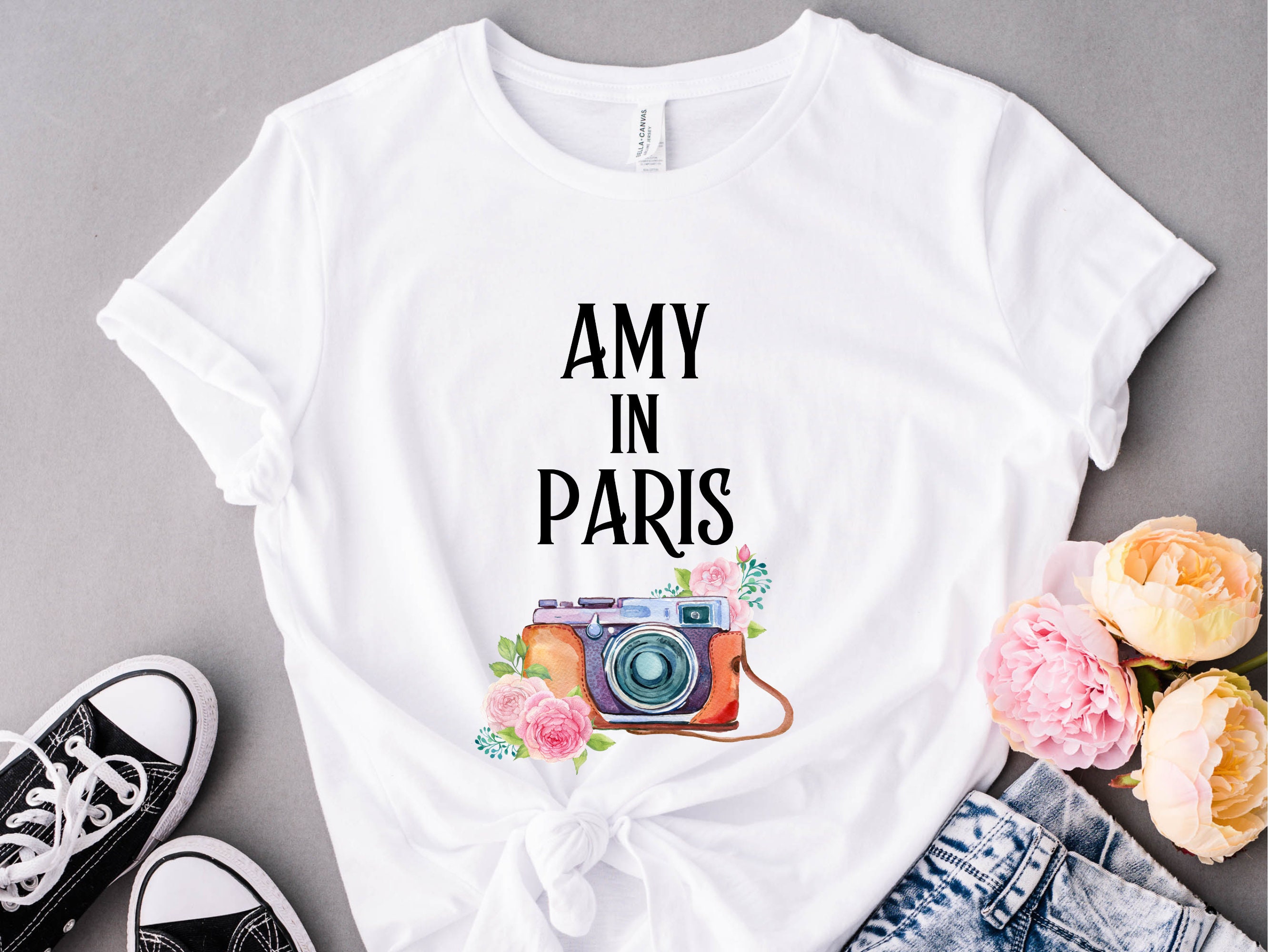 Personalised Emily in Paris T-shirt, Custom Emily in Paris Shirt ...