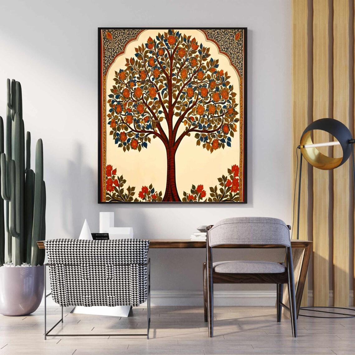 Kalamkari Tree of Life Set of 3 Kalamkari Painting, Original Artwork ...