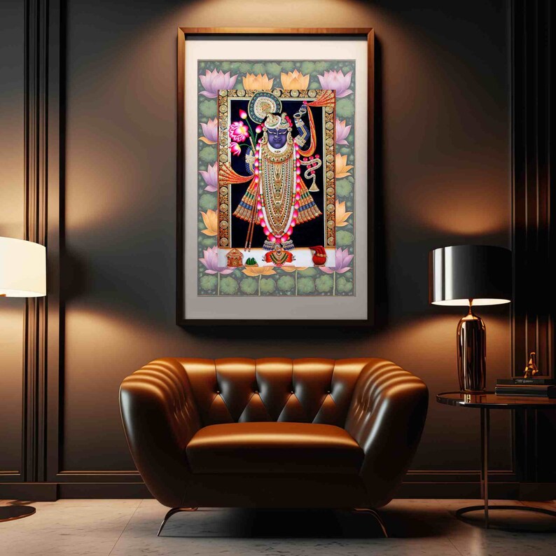 Shreenathji Pichwai Set of 3 Modern Pichwai, Home Decor, Traditional ...