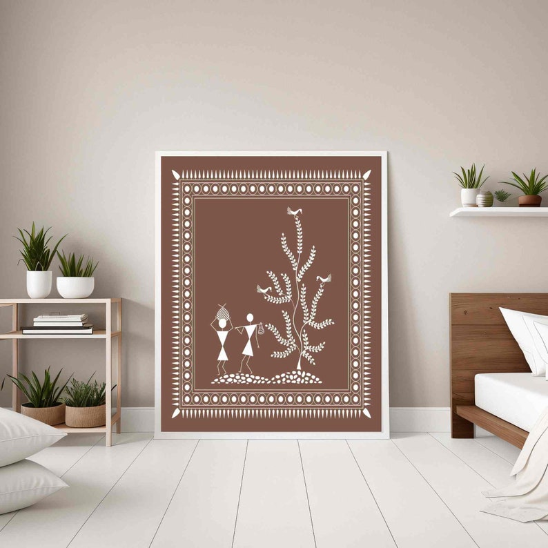 Warli Customizable Set of 3 Warli Painting Music Art Indian Wall Decor ...