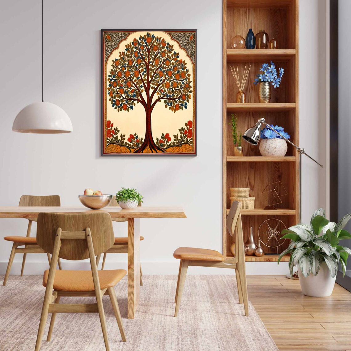 Kalamkari Tree of Life Set of 3 Kalamkari Painting, Original Artwork ...