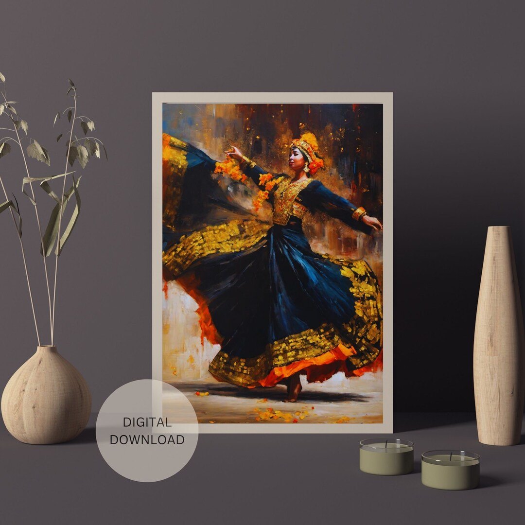 Traditional Dance Forms Handmade Original Oil on Canvas - Etsy
