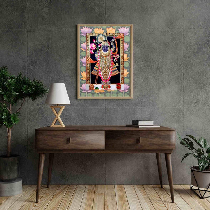 Shreenathji Pichwai Set of 3 Modern Pichwai, Home Decor, Traditional ...