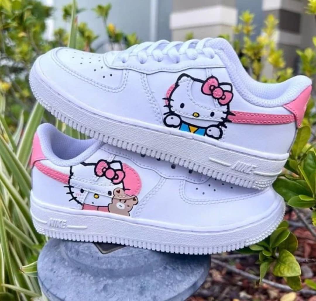 Hello Kitty Nike Air Force1 Custom Nike Air Force 1 Hello - Etsy