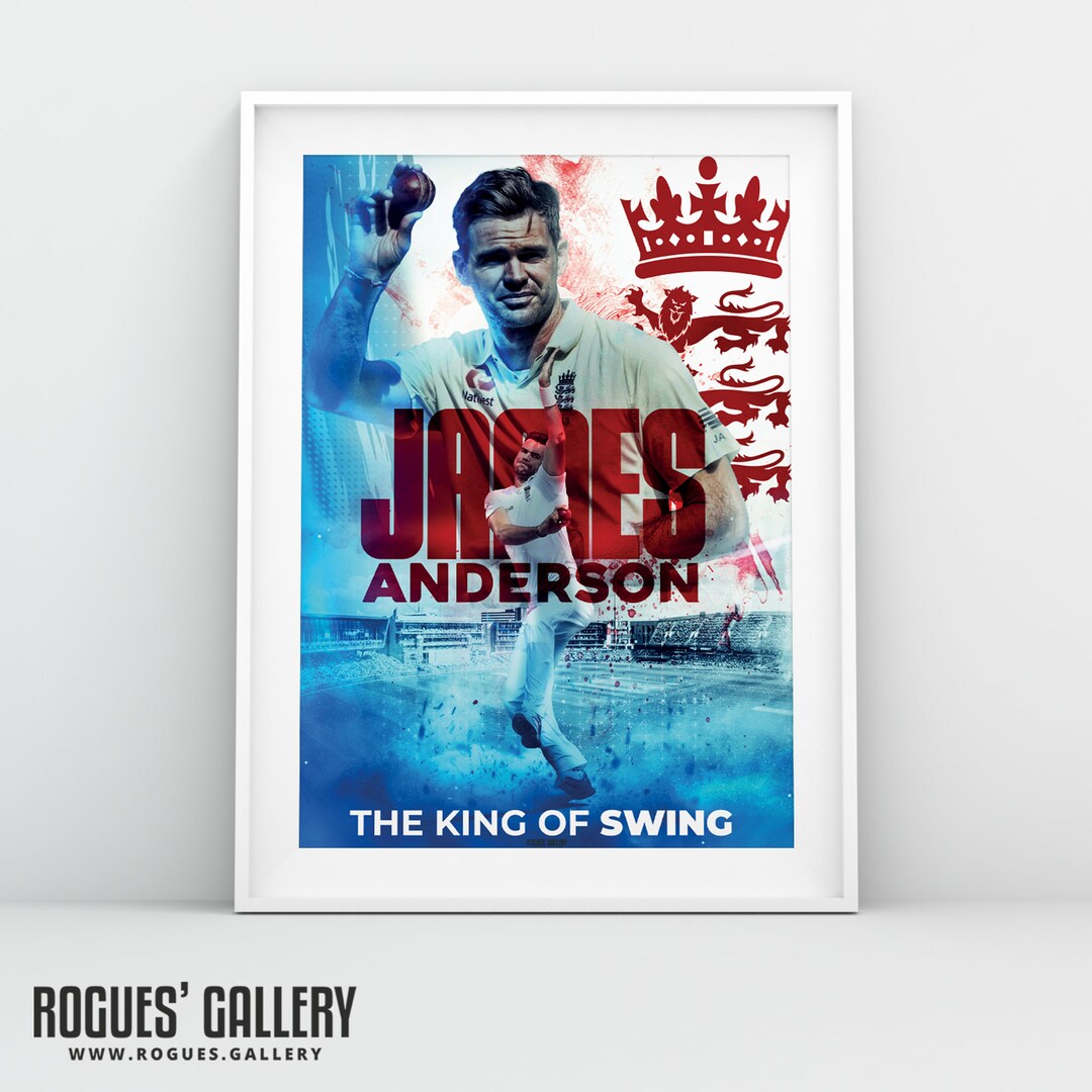 Jimmy Anderson - England Cricket Legend - A3 Prints - Etsy