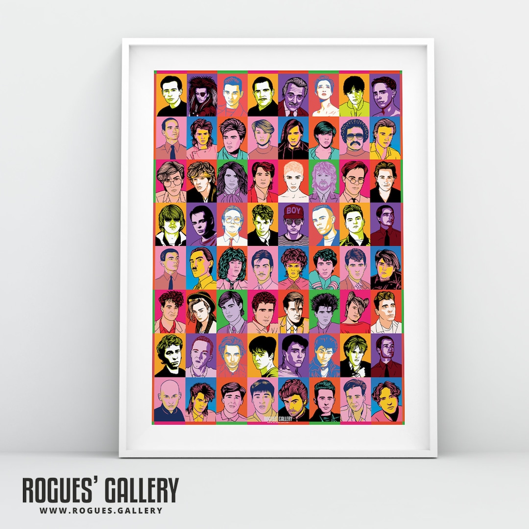 Forever Young - Eighties Pop Art Portraits - Pop Art A3 Prints - 80s ...