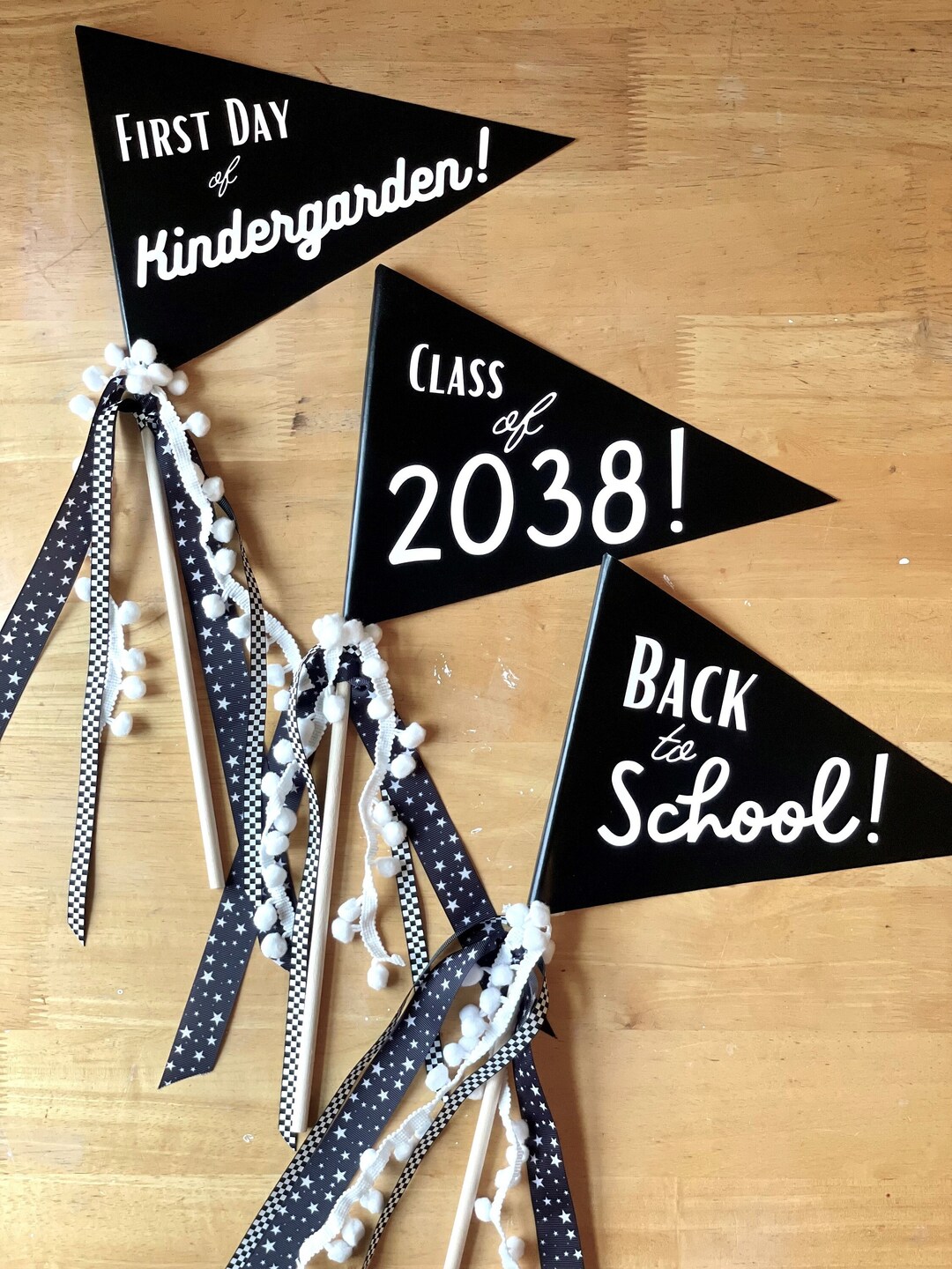 Printable First/last Day of School Flags Back to School Photo - Etsy