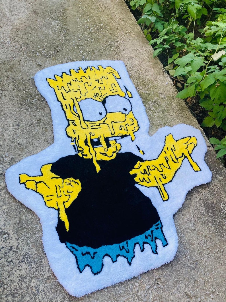 Dripping Bart Hand Tufted Carpet, Handmade Carpet, Soft Rug ...
