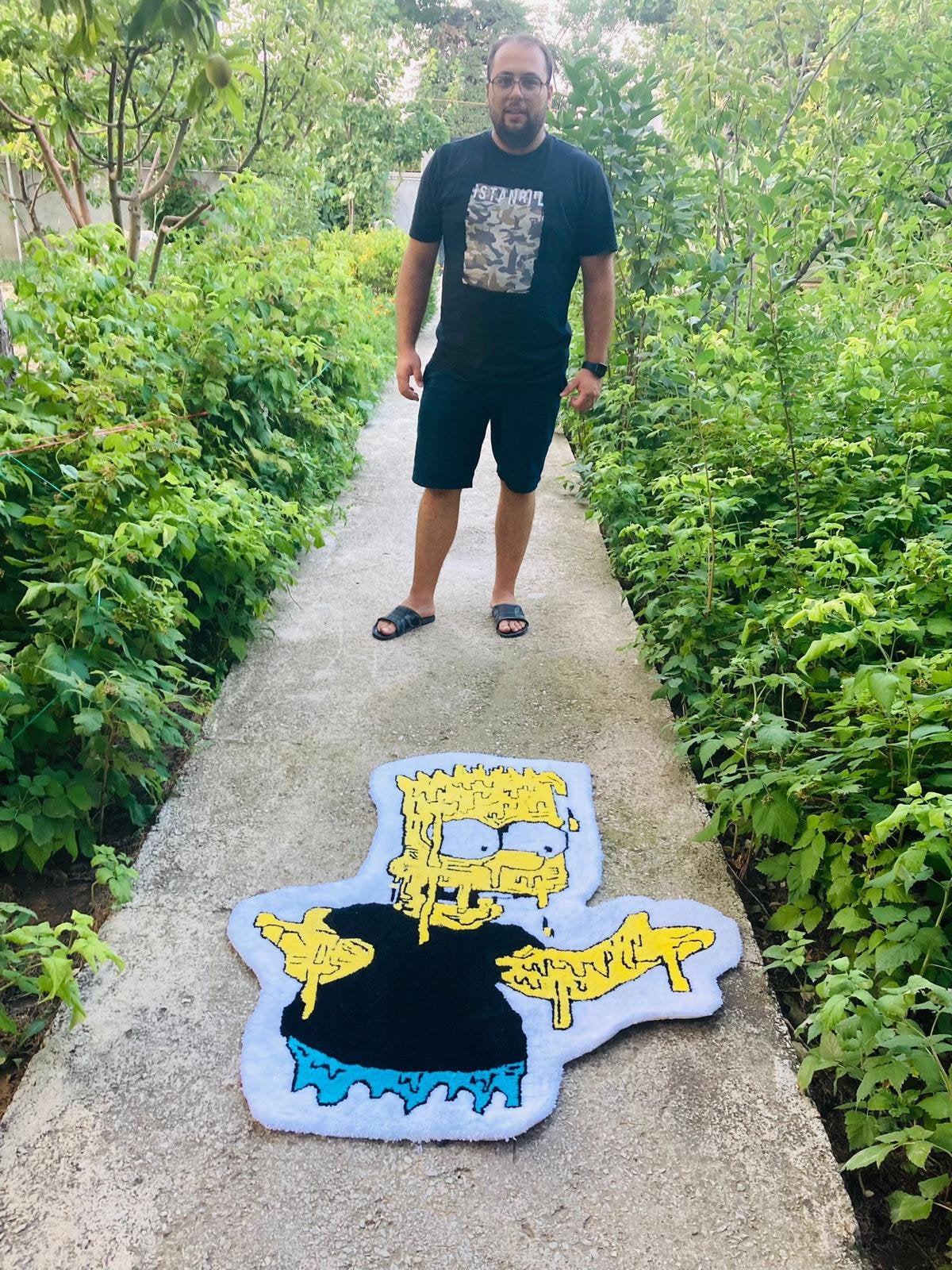 Dripping Bart Hand Tufted Carpet, Handmade Carpet, Soft Rug ...