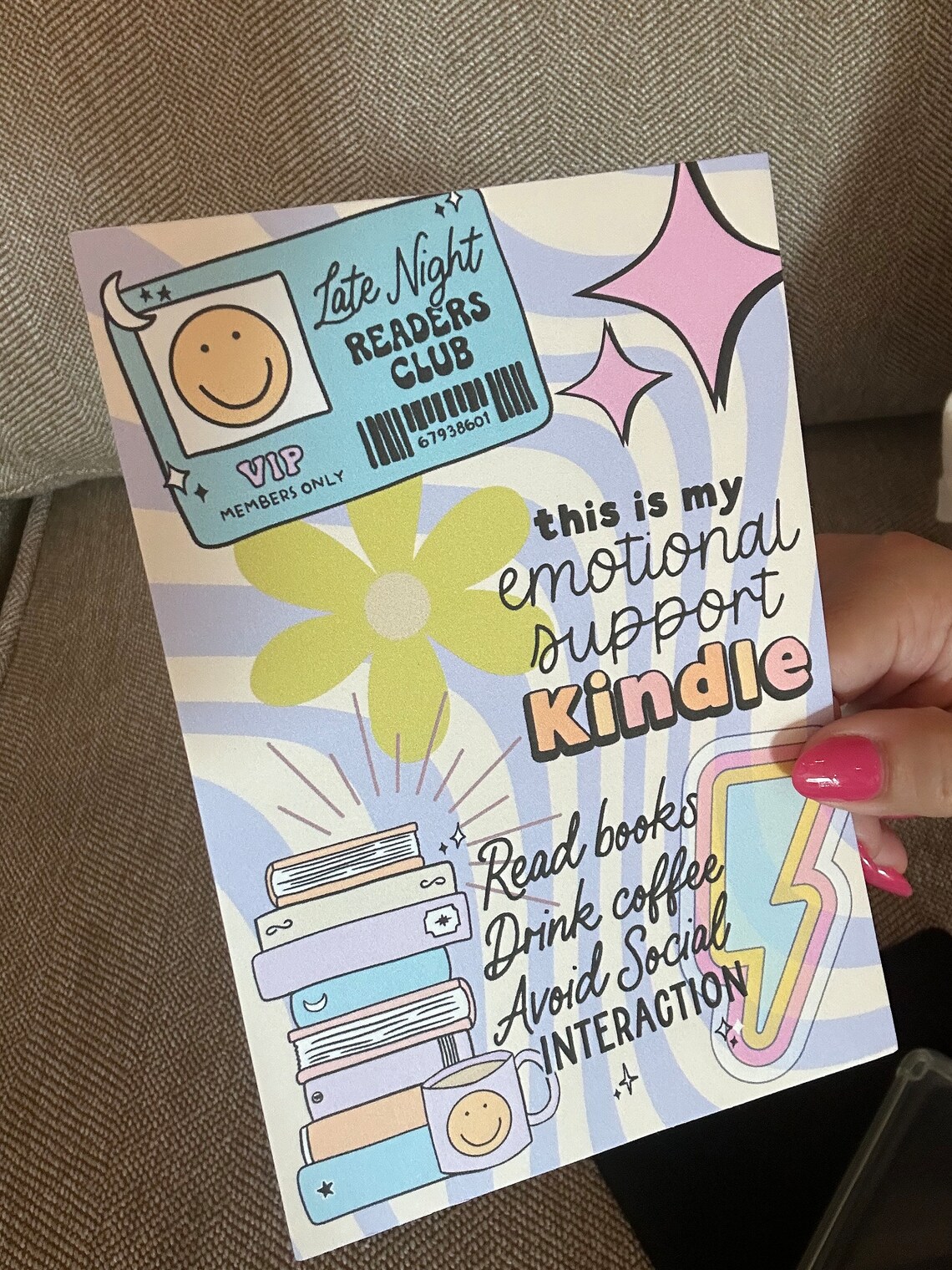 Emotional Support Kindle 6 and Paperwhite Insert Printable Kindle ...