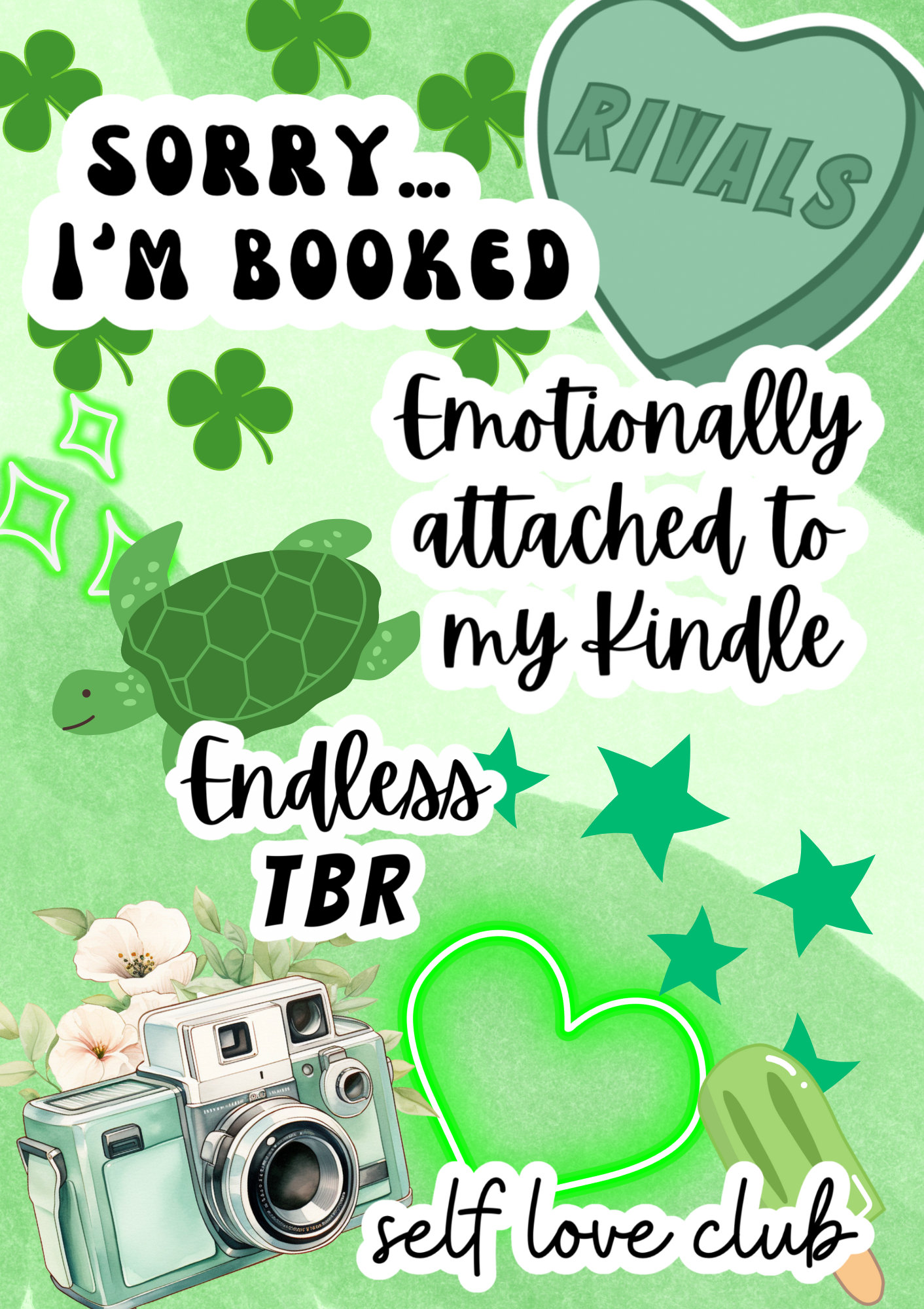 Cute Kindle Insert Printable | Kindle Decorations | E-reader Inserts ...