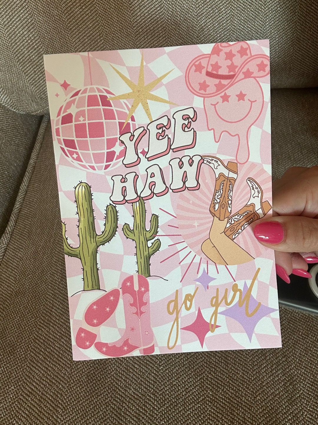 Disco Cowgirl Kindle 6” and Paperwhite Insert Printable | Kindle ...