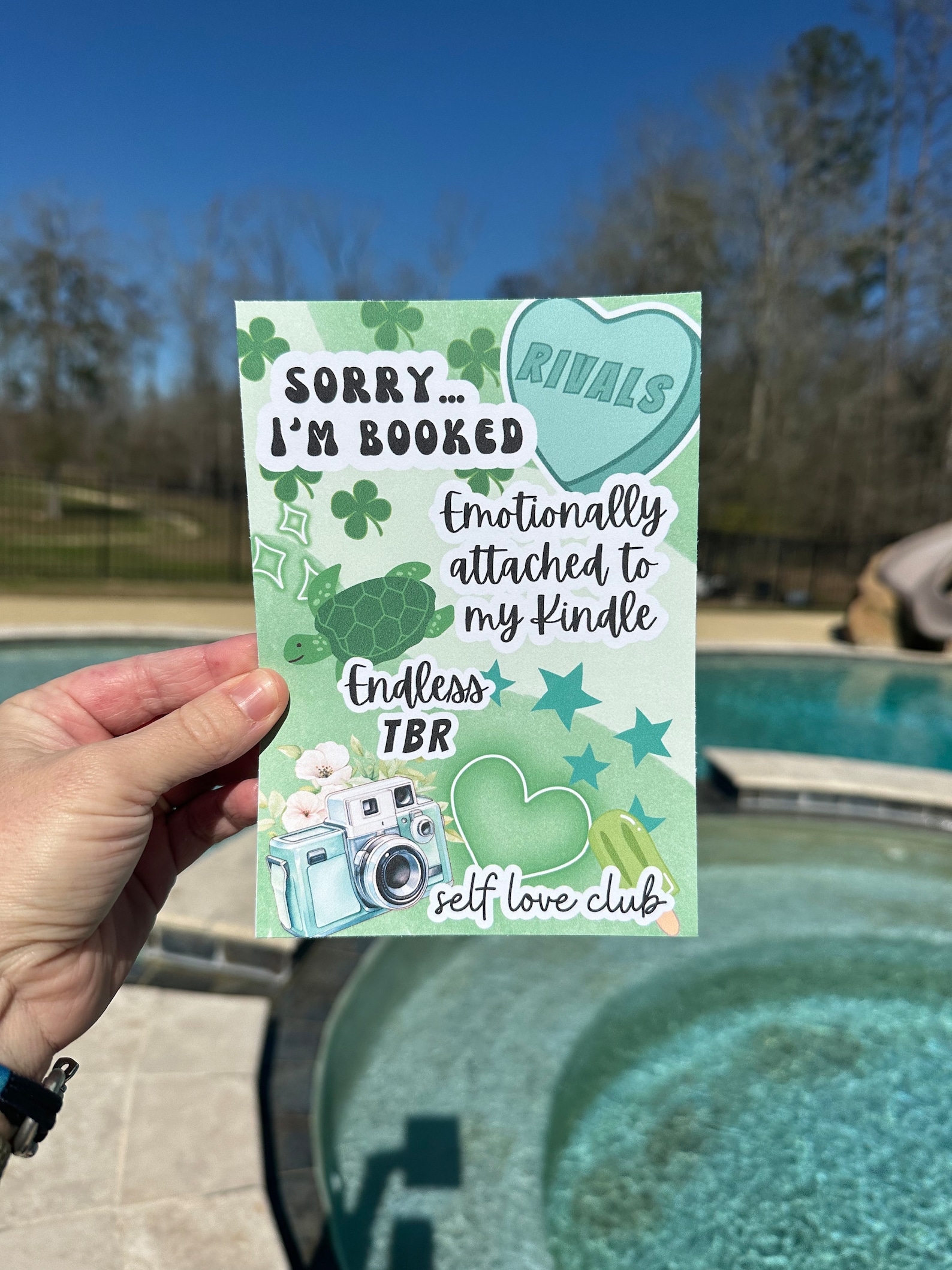 Cute Kindle Insert Printable | Kindle Decorations | E-reader Inserts ...