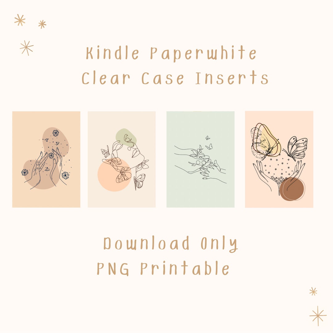 Cute Kindle Insert Printable Kindle Decorations E-reader Inserts Kindle ...