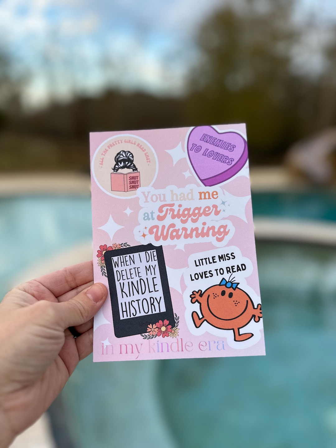 You Had Me at Trigger Warning Kindle Insert Printable | Kindle ...