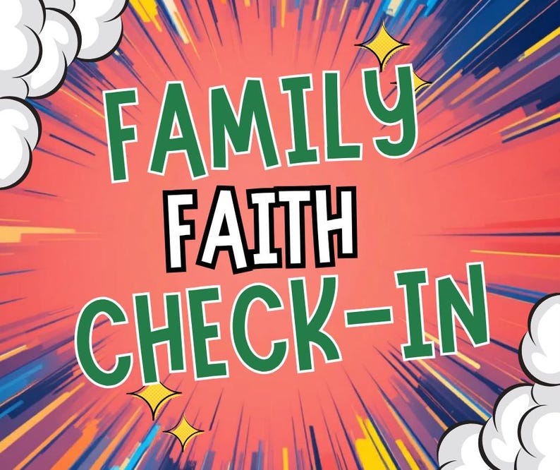 Family Faith Check-in Guide | Printable Devotional Guide for Christian ...