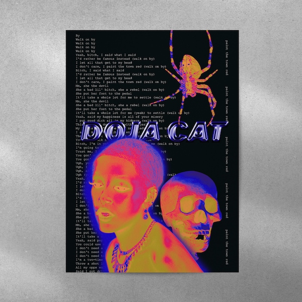 Doja Cat Poster Art - Etsy UK