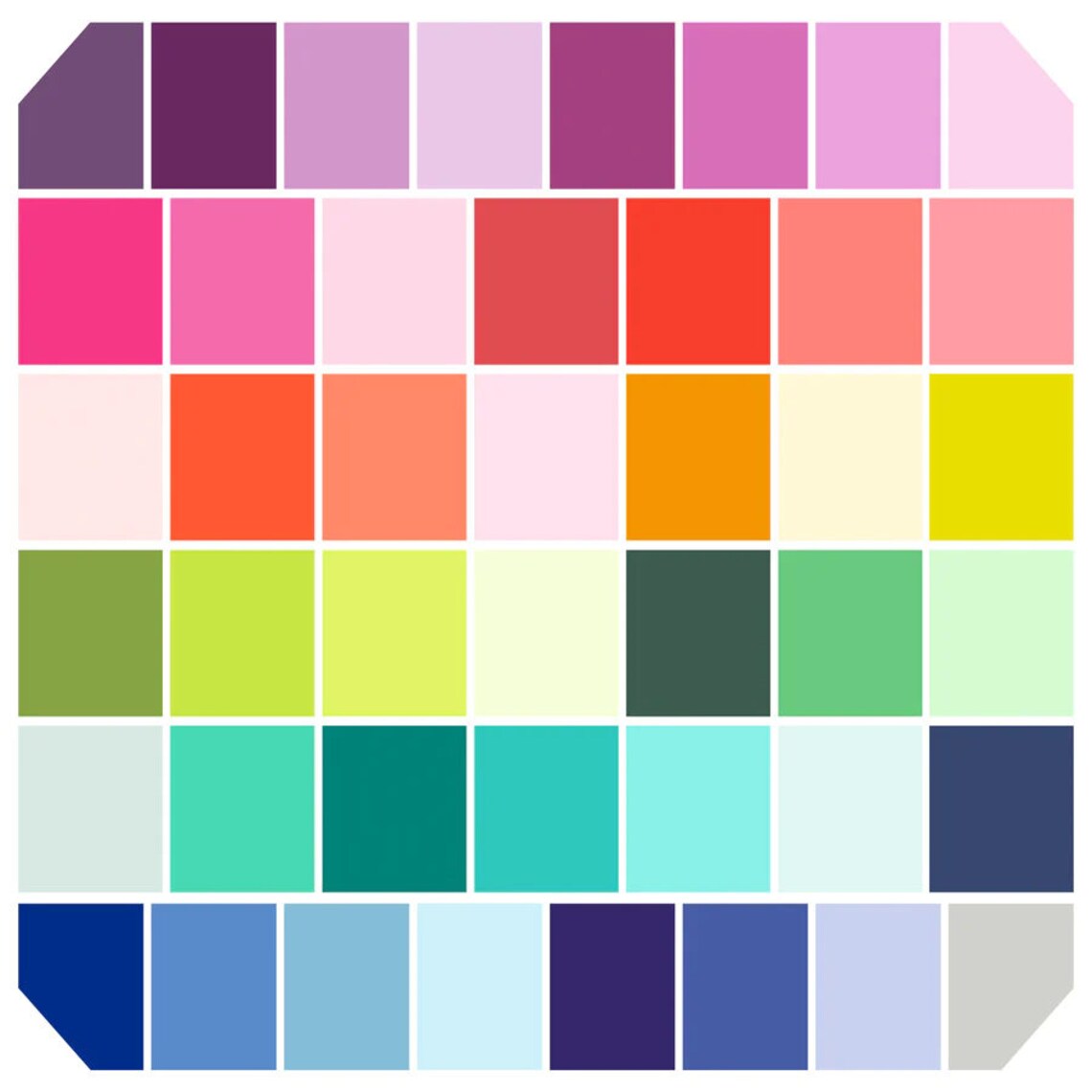 Tula Solids - Fat Eights - 44pcs - Etsy
