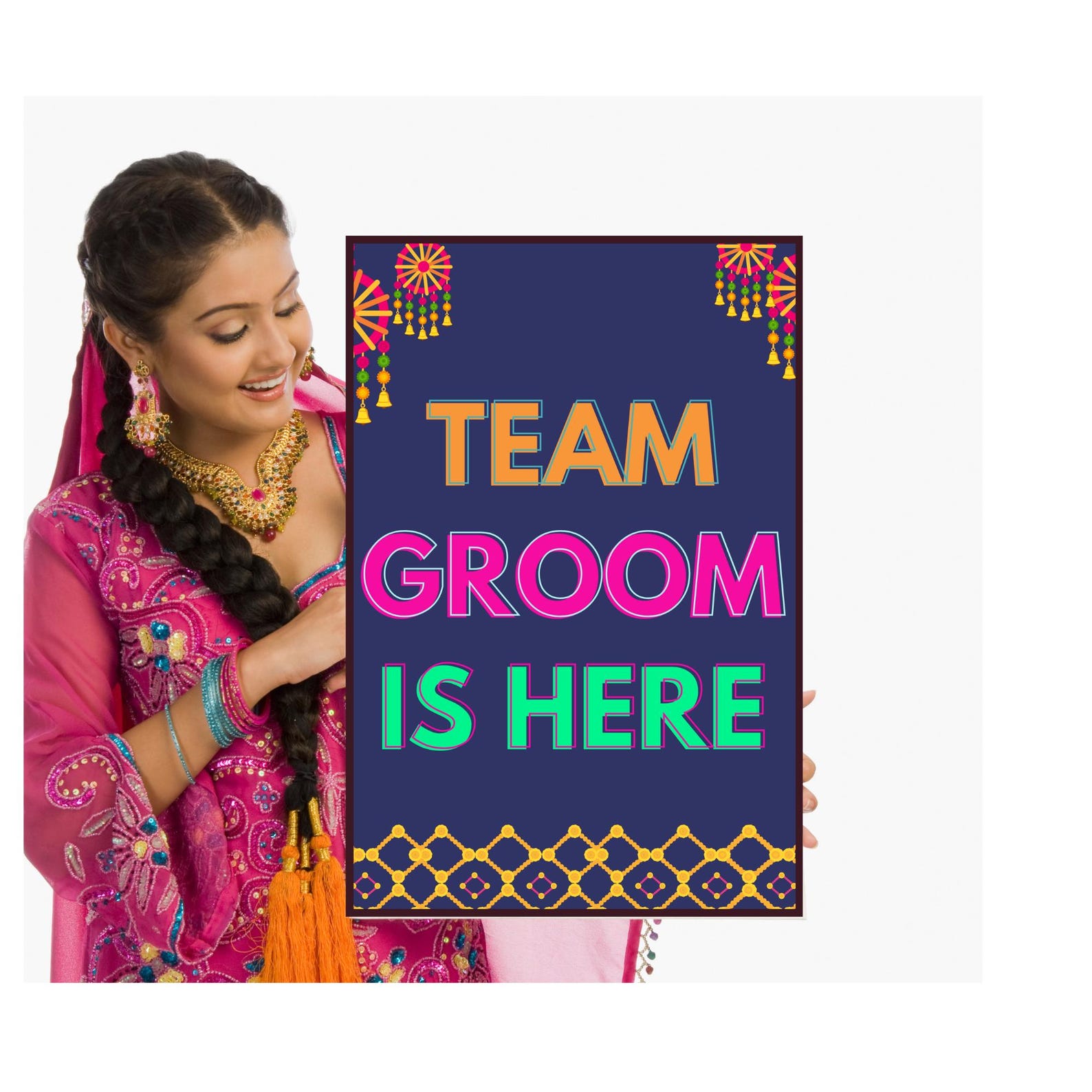 Team Groom Signs JAGO Signs Printable Punjabi Wedding Signs Jagoo ...