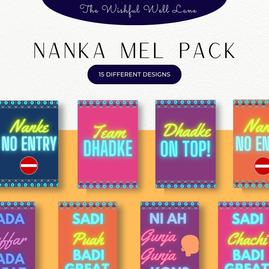 Dhadhka Mel Nanka Mel Signs Punjabi Wedding | Jagoo Maaiyan Poster ...