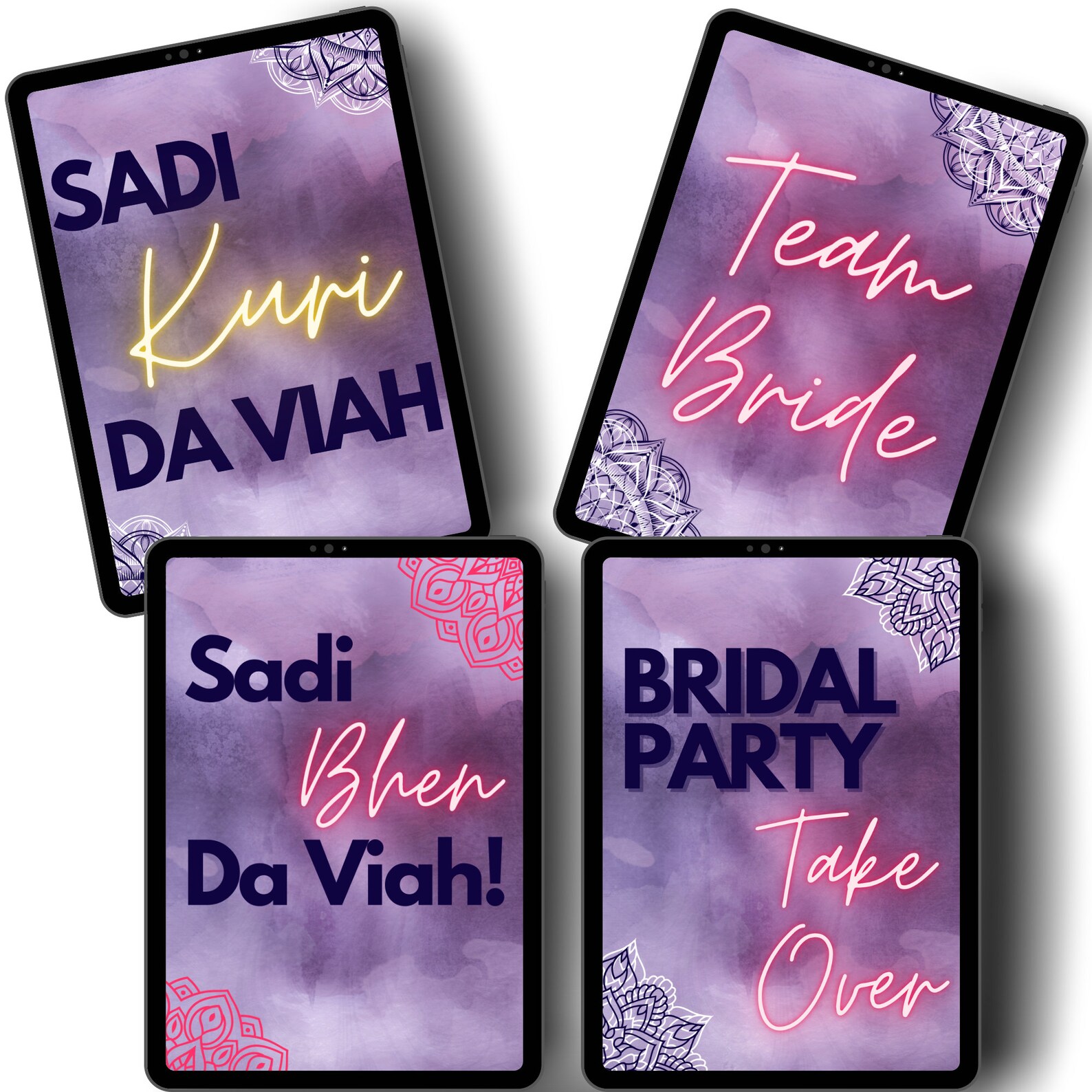 Doli Wedding Signs Team Bride Indian Wedding Signage Punjabi Wedding ...