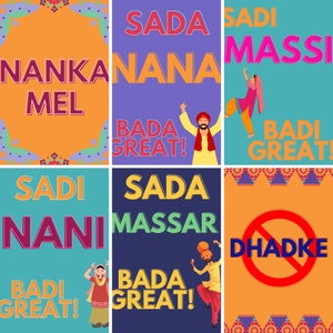 Nanka Mel Signs Punjabi Wedding Jagoo Maaiyan Poster Viah Boards Kuri ...