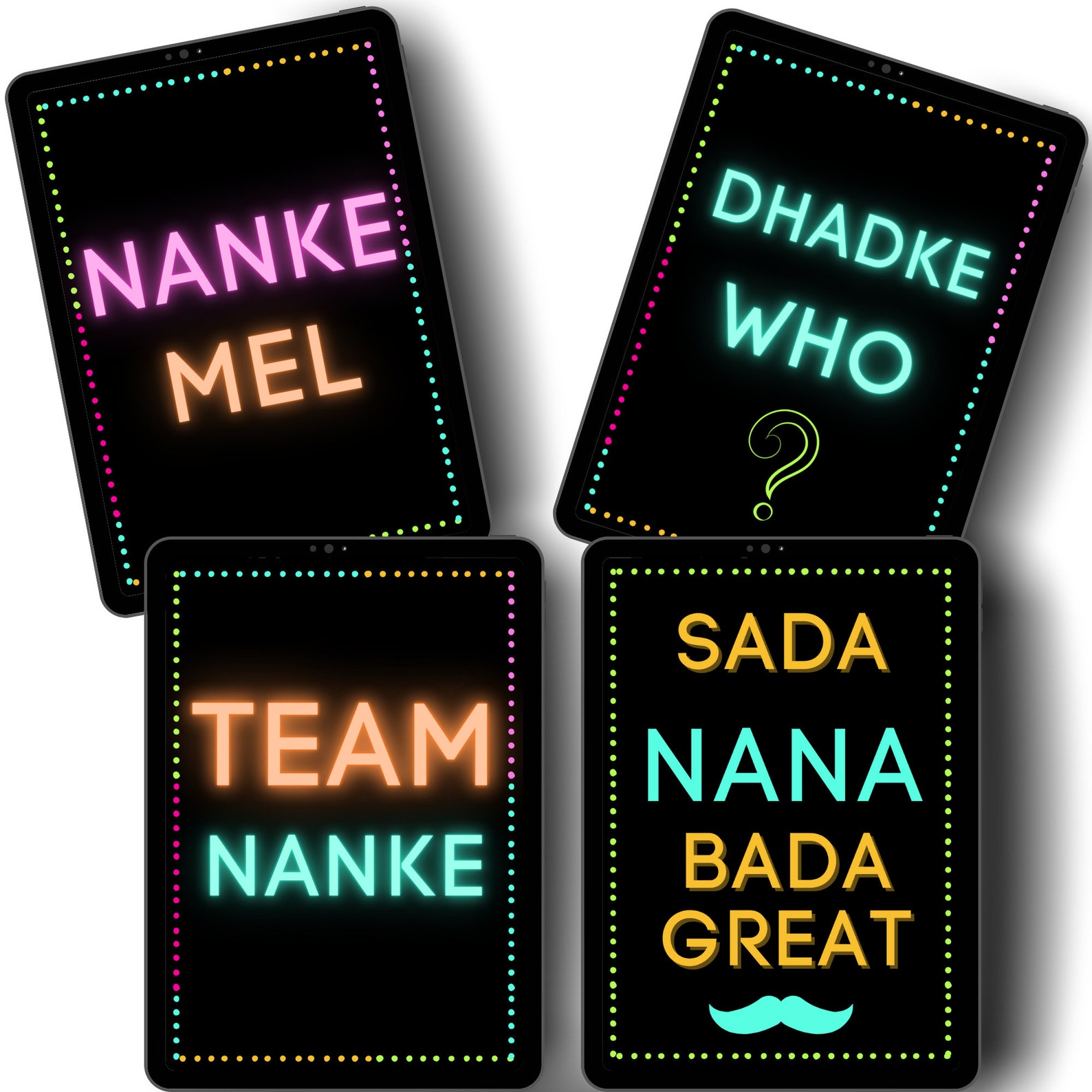 Nanka Mel Signs Punjabi Wedding Dhadka Mel Signs Indian - Etsy