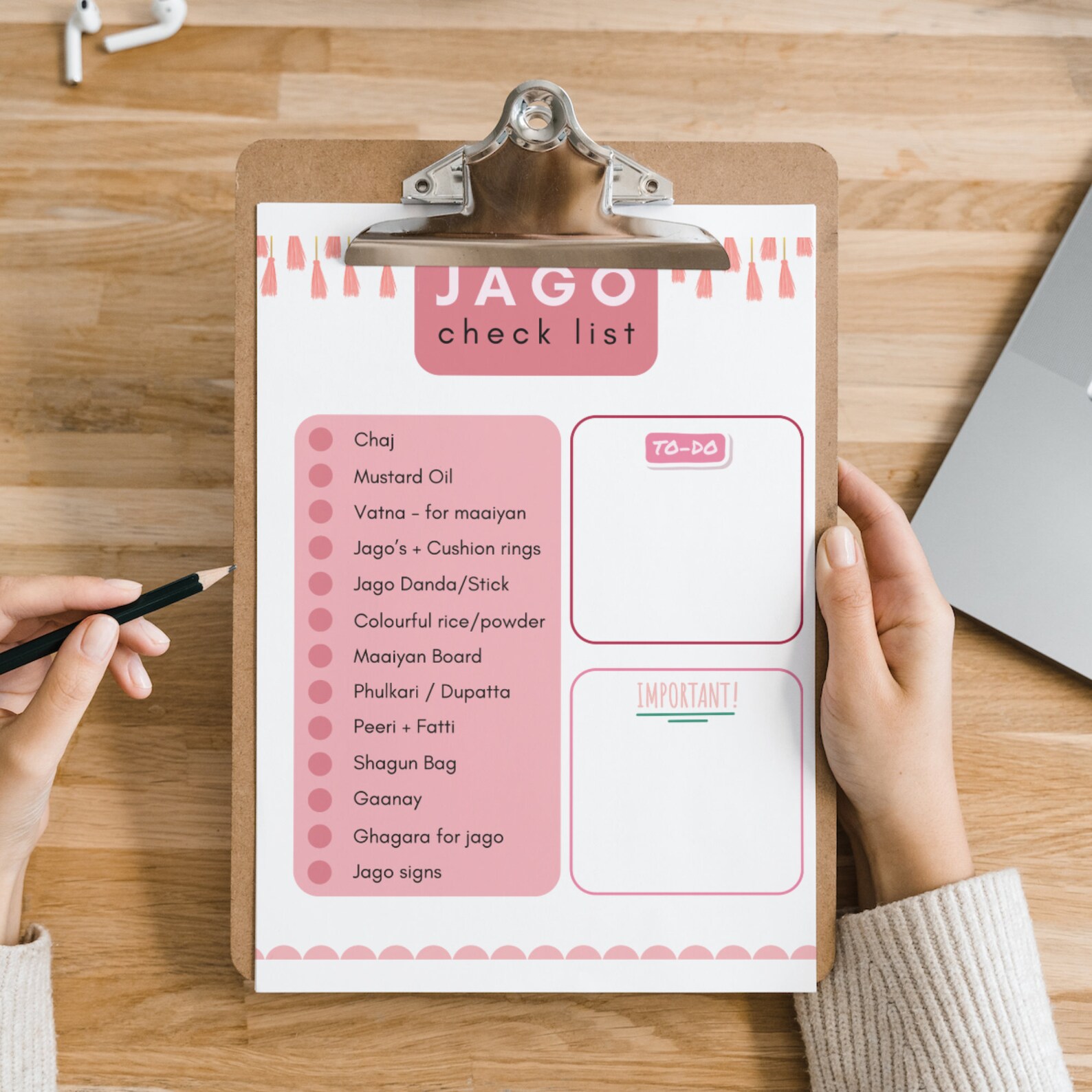 Jago Check List Printable | Maaiyan Check List | Downloadable ...