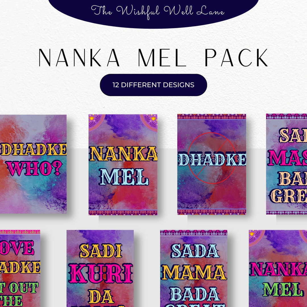 Nanka Mel Signs Punjabi Wedding Jagoo Maaiyan Poster Viah Boards Sadi ...