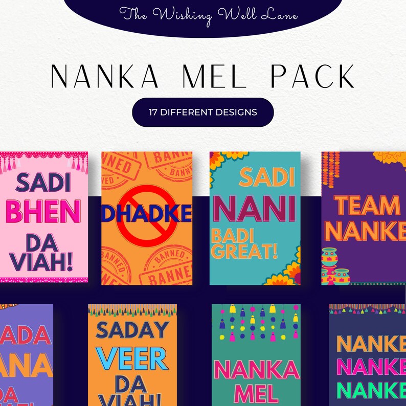 Nanka Mel Signs Punjabi Wedding Jagoo Maaiyan Poster Viah Boards Kuri ...