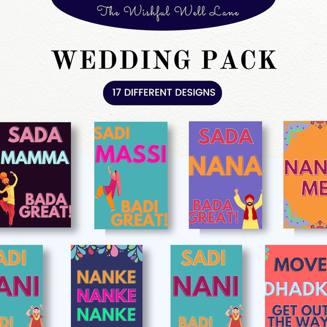 Nanka Mel Signs Punjabi Wedding Jagoo Maaiyan Poster Viah Boards Kuri ...