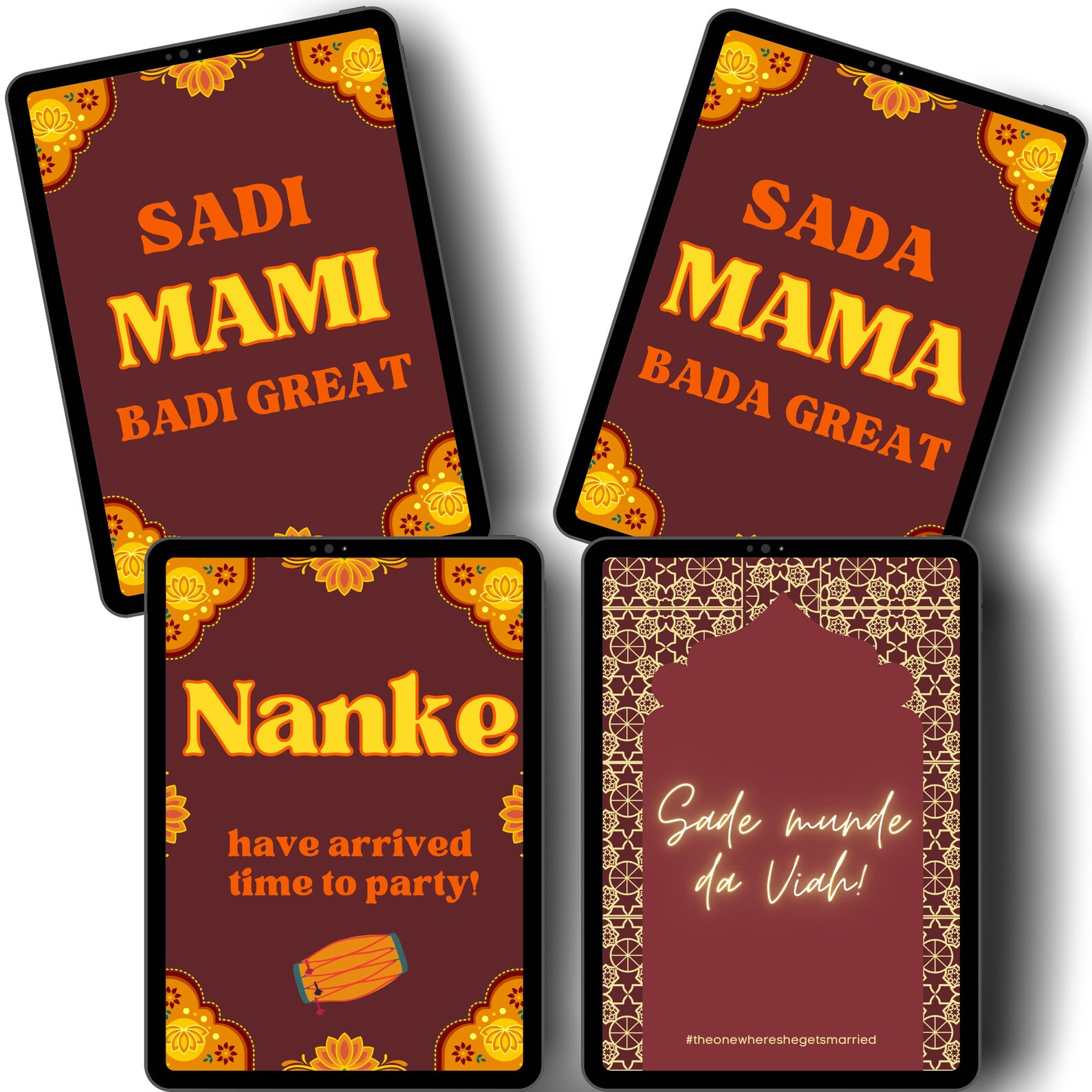 NANKA MEL SIGNS Punjabi Wedding | Jagoo Maaiyan Poster | Viah Boards ...