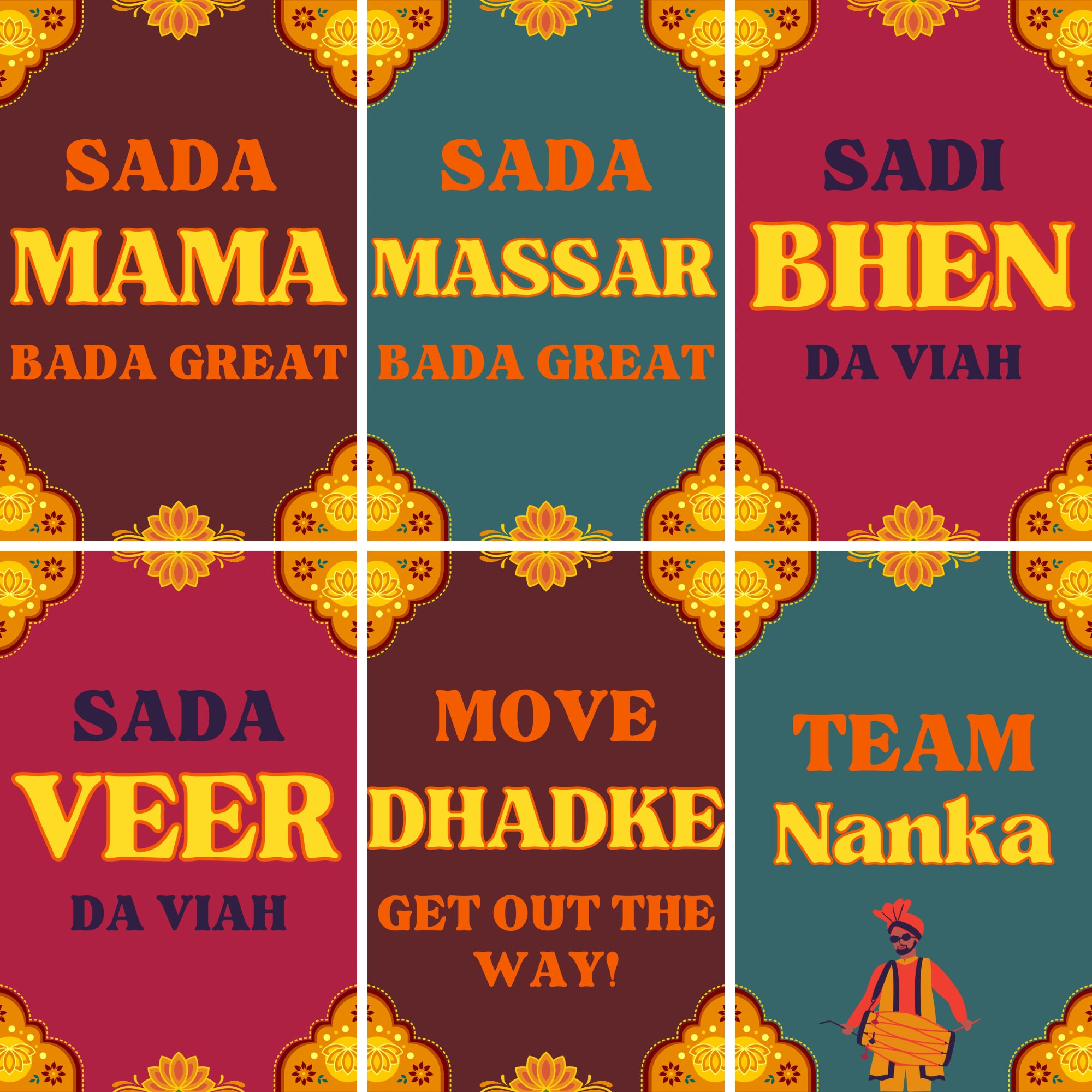 NANKA MEL SIGNS Punjabi Wedding | Jagoo Maaiyan Poster | Viah Boards ...