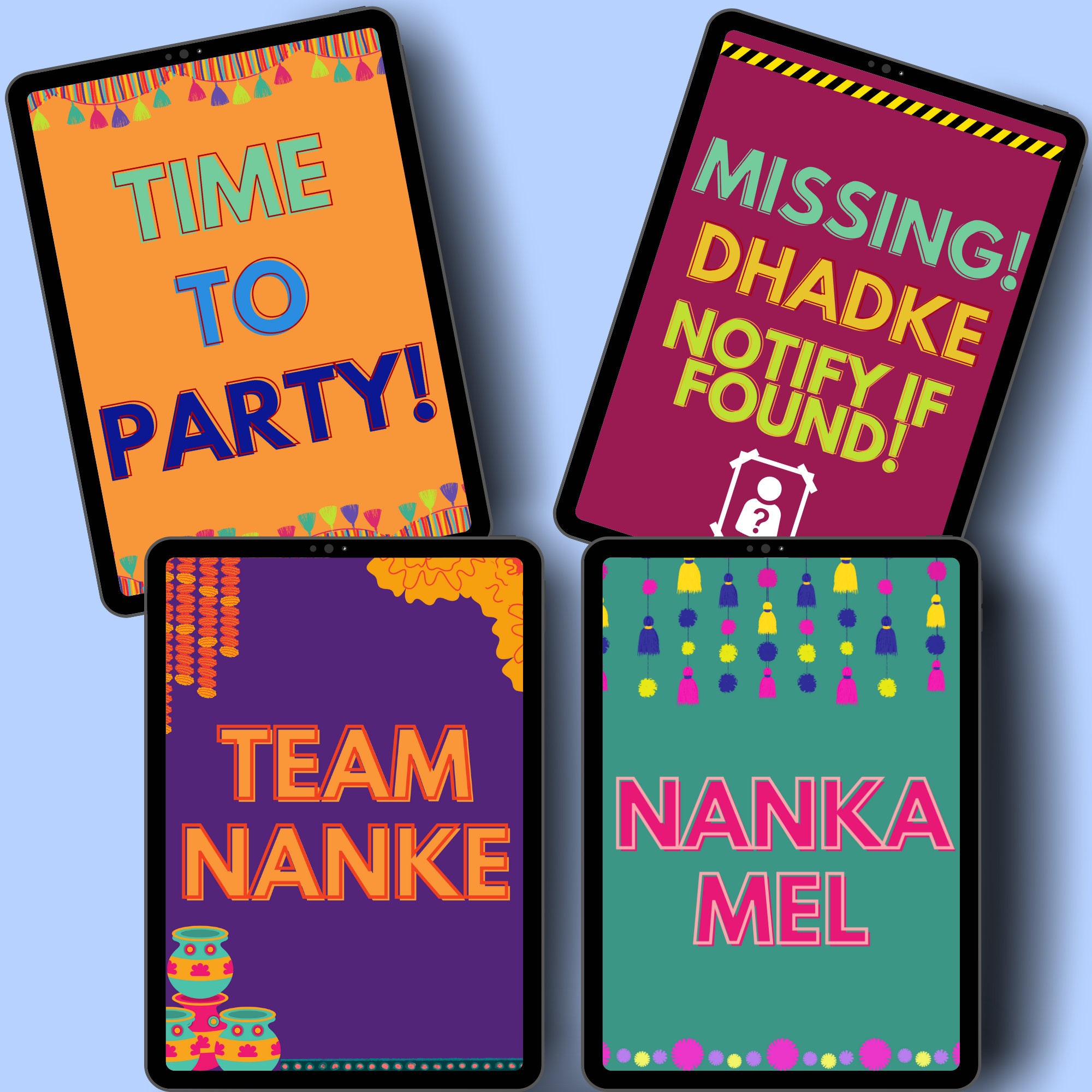 Nanka Mel Signs Punjabi Wedding Jagoo Maaiyan Poster Viah Boards Kuri ...