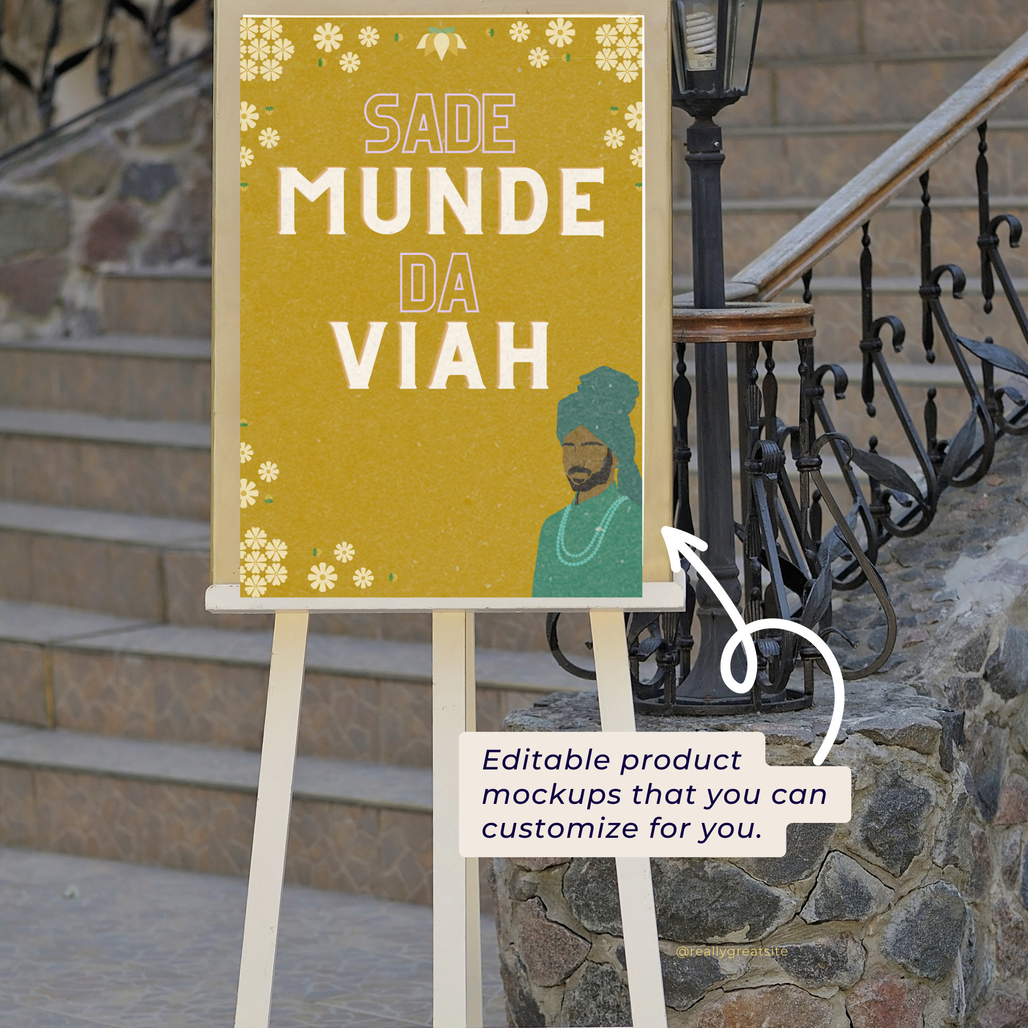 Sade Munde Da Viah Sign Sikh Wedding Signs Wedding Welcome - Etsy