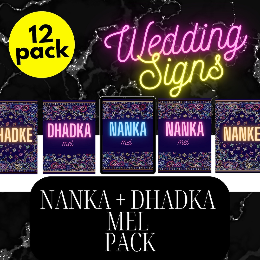 Nanka Dhadka Mel Signs Punjabi Wedding Jagoo Maaiyan Poster - Etsy