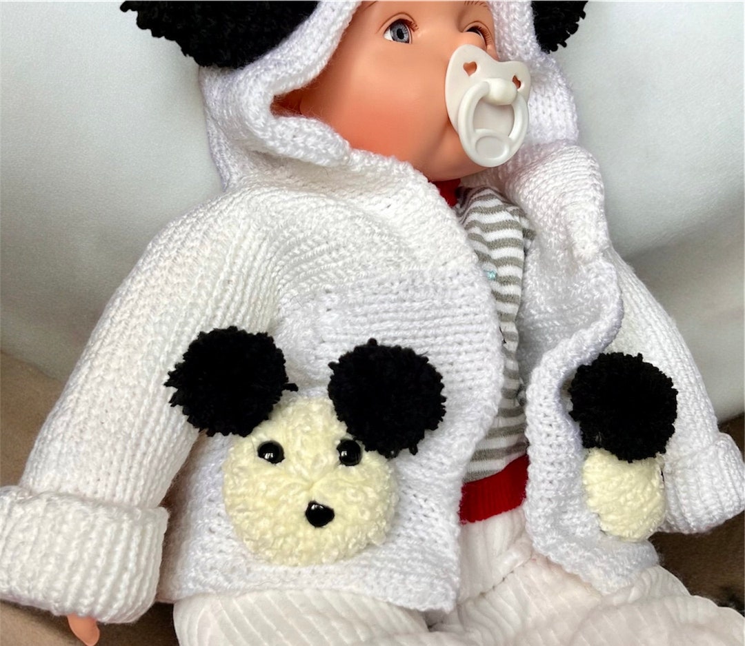 Panda Purls Baby Cardigan - Etsy