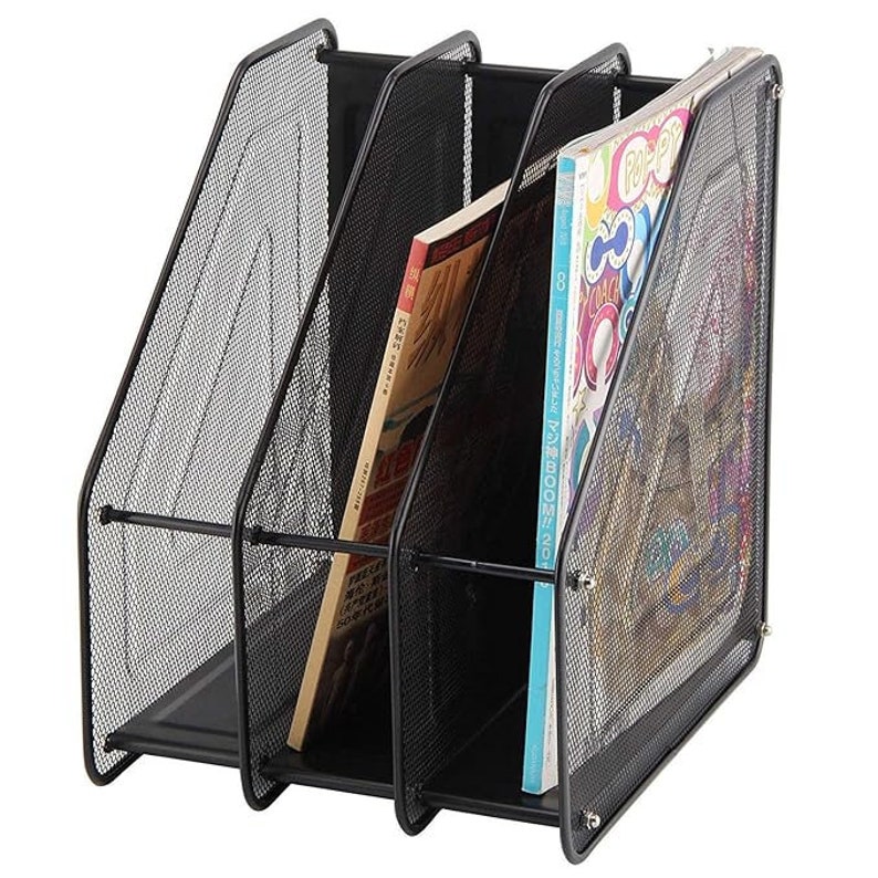 3 Compartment Vertical Sorter File Desk Organiser Book - Etsy